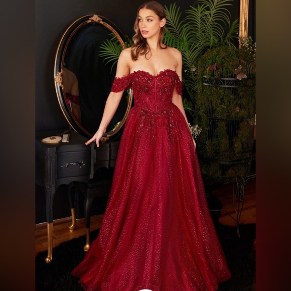 Cinderella | Dresses | Cinderella Divine Cd98 Corset Top Red Ball Gown ...